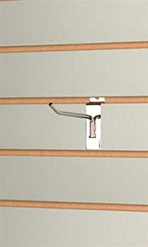 Amazon.com: Peg Hook 4 Inch in Chrome for Slatwall - Pack of 50 ...
