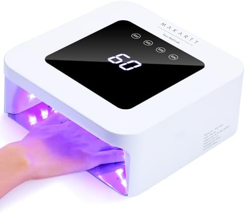 Amazon.com: Makartt UV Nail Lamp: 30W Gel LED Light with 4 Timers, LCD ...