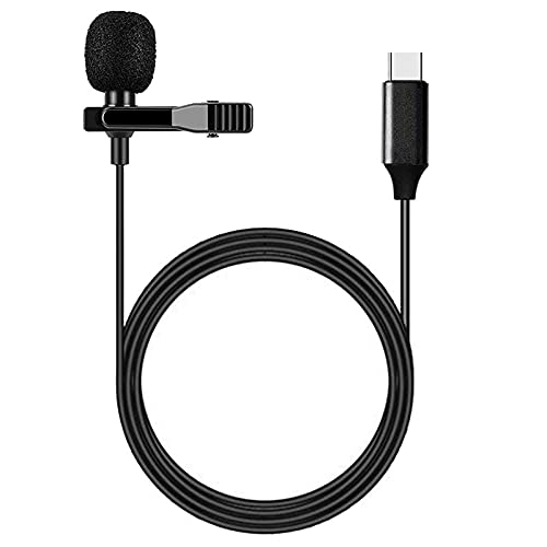 Jmary USB Type C Microphone Mic Audio Mini Lavalier Clip on Condenser ...