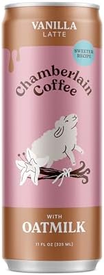 Amazon.com: Chamberlain Coffee Vanilla Latte with Oatmilk - Canned ...