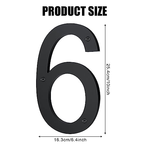 Floating 3D House Number 0-9, 10 Inch Address Numbers Acrylic House ...