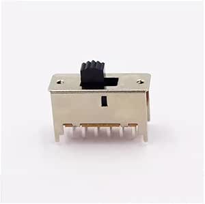 ICYJRFHLTF 5PC Toggle Switch SS-42F01 12-pin 2-Speed Double-Row Sliding Switch Power Amplifier ...