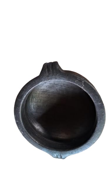Buy Capital Clay PP Uruli Black .Traditional Earthenware Fish Curry Pot ...