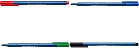 STAEDTLER Triplus ball 437 M Stylo roller Noir : Amazon.fr: Fournitures ...
