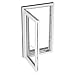 In-swing Left-Hinged Casement Tilt & Turn Egress Window 28” x 46 ...