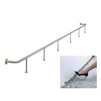 Bar Foot Rail Kit - Heavy Duty Stainless Steel Complete Floor Standing ...