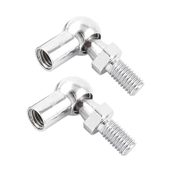 Kozelo 2 Pcs Angle Ball Joint - [M8x1.25 Right Female Thread, M8x1.25 ...