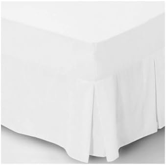 200 Thread Count Cotton Pleated Fitted Valance Sheet, 4ft Small Double ...