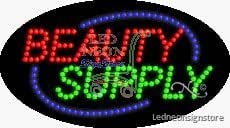 Amazon.com : Beauty Supply Flashing & Animated LED Sign (High Impact ...