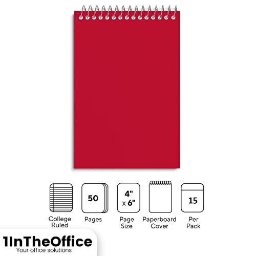 Snapklik.com : Memo Pad 4x6, Small Spiral Pads, Wire Bound, Top Bound ...