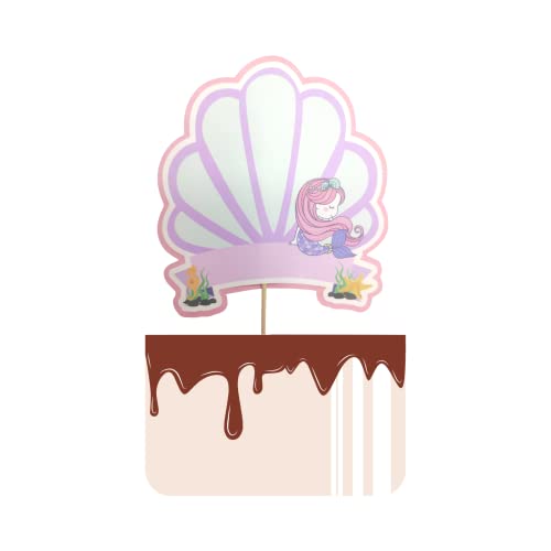 Cake Topper Letrero para Pastel Temática Sirena, letrero para ...