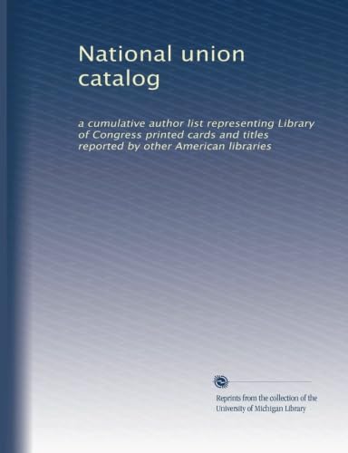 National union catalog (1973-1977 v.6): a cumulative author list ...