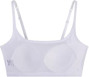 Women's Wireless bra fixed shoulder straps gathered full coverage ...