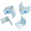 Amazon.com: QWORK 10-Pack Heavy Duty L-Shaped Connector Brackets - 2 ...