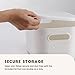 Amazon.com - Tuanse 8 Pieces Plastic Storage Bins with Lids White ...