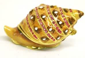 Amazon.com: Bejeweled Marine Life Jewelry Trinket Box – Trumpet Sea ...