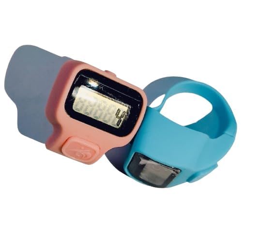 Portible Number Clicker Tally 5-Digit Counter Finger Ring Electronic ...