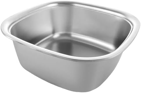 ASelected Washing Up Bowl, Stainless Steel square Washing Basin ...