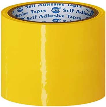 VCR Yellow Color Tape - 50 Meters in Length - 96mm / 4" Width - 01 Roll ...