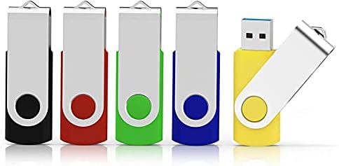 RAOYI 5Pack 64GB USB Flash Drive USB Stick USB 2.0 Memory Stick Slide ...