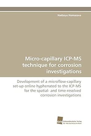 Micro-capillary ICP-MS technique for corrosion investigations: Development of a microflow ...