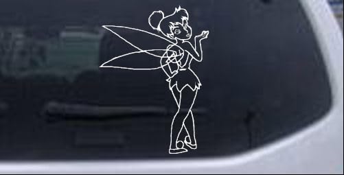 Amazon.com - (3in X 4in White) Tinkerbell Blowing a kiss Car or Truck ...