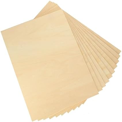 Amazon.com: ROBOTIME 6-Pack Basswood Sheets 1/8" - 12 x 16 x 1/8 Inch ...