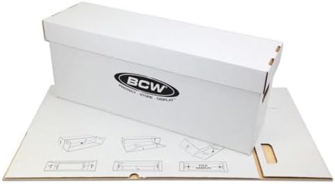 Amazon.com: BCW Long Comic Storage Box | White Corrugated Paper Comic ...