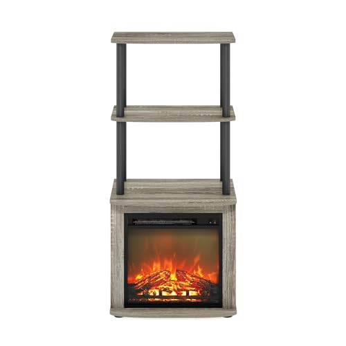 Snapklik.com : Furinno Turn-N-Tube 2-Tier Tall TV Entertainment Side ...