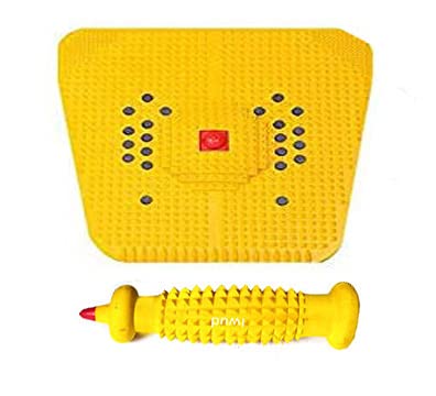 IWUD Plastic Magnetic Foot Mat for Stress and Pain Relief with Wood ...