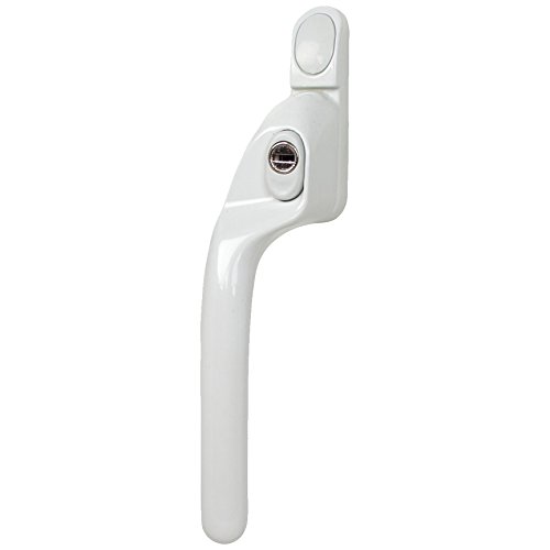 White ERA UPVC Offset Locking 40mm Window Handles (Left Hand) - behomesafe