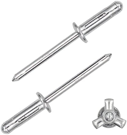 Amazon.com: Tri-fold Exploding Pop Rivets Silver Aluminum Alloy Folding ...