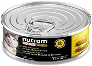 Nutram Wet Food for Cats, Chicken and Salmon Recipe, 156 G ...