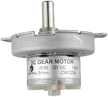 Amazon.com: CHANCS Metal Outer Reduction Gear Box DC 12V JS-50 5RPM D ...