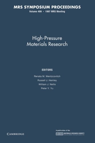 Amazon | High-Pressure Materials Research: Volume 499 (MRS Proceedings ...