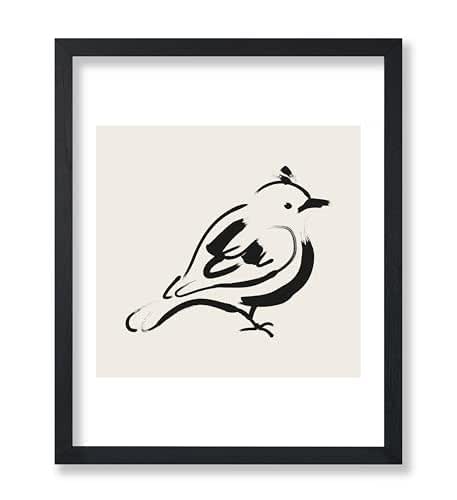 Amazon.com: Monem Art Baby Bird Poster - Retro Silhouette Print - Bird ...