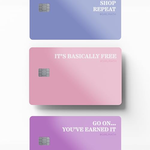 Amazon.com: 3 in 1 Girl Math Meme Credit Card Skin - Mauve/Pink/Purple ...