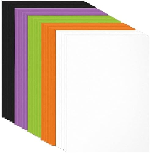 Amazon.com : Kosiz 200 Sheets Halloween Colored Cardstock 8.5 x 11 Inch ...