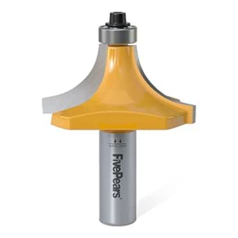 FivePears 3/4" Radius Roundover Router Bit 1/2 Inch Shank, Round Over ...