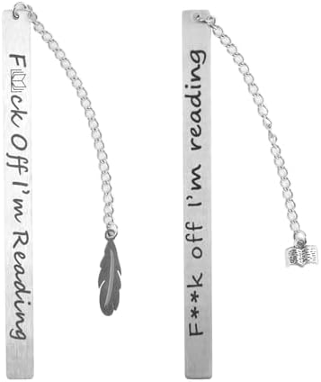 Funny Metal Bookmark, 2 PCS with Pendant Chain of Feather, Bookmark ...