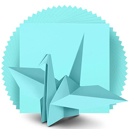Snapklik.com : Origami Paper, 200 Sheets, Light Blue Origami Paper, 6 ...