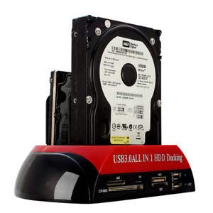 Generic Dual 2.5"/3.5" IDE SATA HDD Hard Drive Disk Holder Base Docking ...