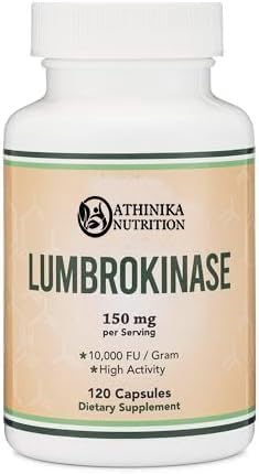 Athinika Nutrition Lumbrokinase Enzymes Supplement - 120 Capsules (Max ...