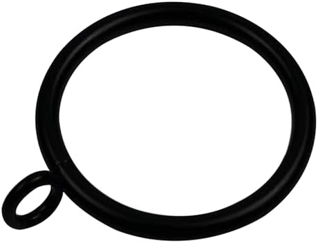 Amazon.com: MateOne 36 PCS Black Curtain Rings with Eyelet Drape ...