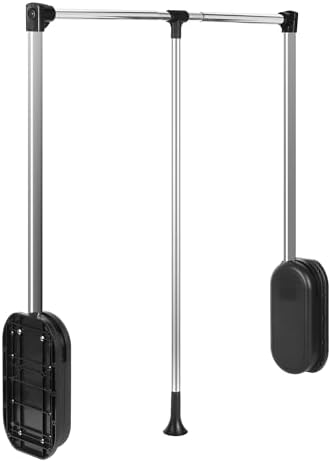 Amazon.com: usego Pull Down Closet Rod Chrome Heavy Duty Adjustable 32. ...