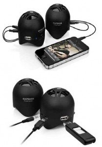 Capdase SK00-MS01 Mini Beat Stereo Portable Speaker for PDA Phone ...