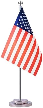 Amazon.com: American flag,USA US Table Flag,Desk Flag,Office Flag ...