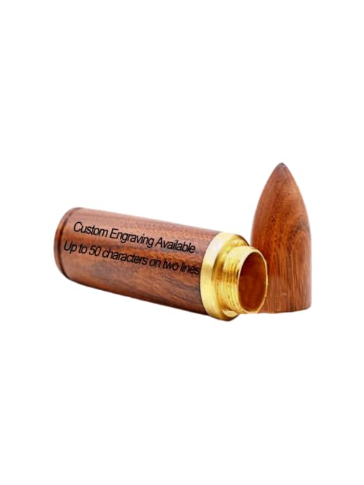 Amazon.com: New CUSTOM ENGRAVED Bullet Shaped Natural Rosewood ...