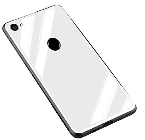 Oppo F7 Back Case Cover Luxurious Toughened Glass Back Case with ...