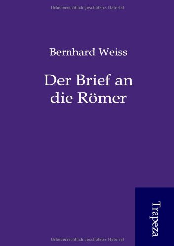 Buy Der Brief an Die R Mer Book Online at Low Prices in India | Der Brief an Die R Mer Reviews ...